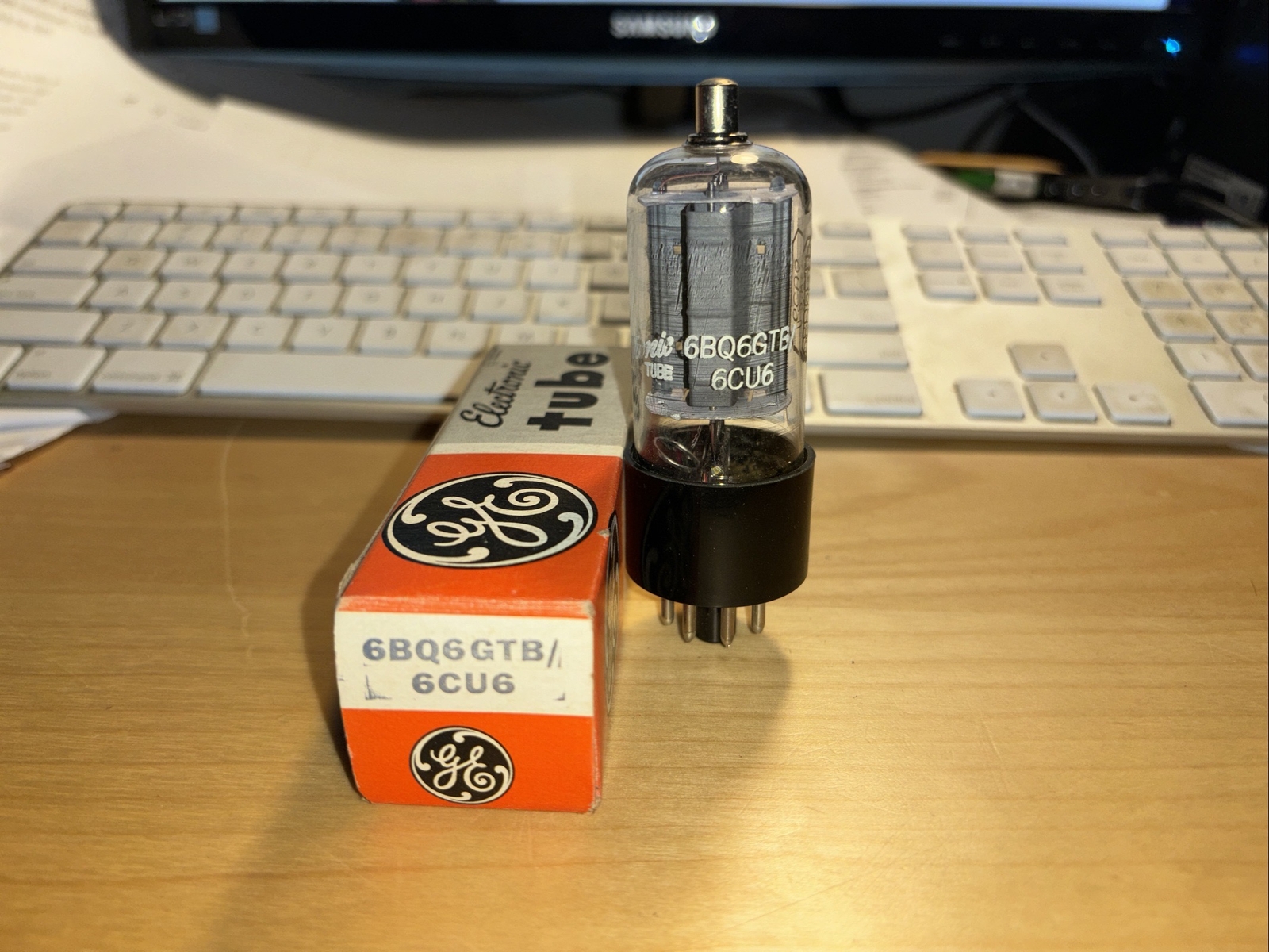 NOS GE 6BQ6GTB / 6CU6 Radio/Amplifier/TV Vacuum Tube w/Box | eBay
