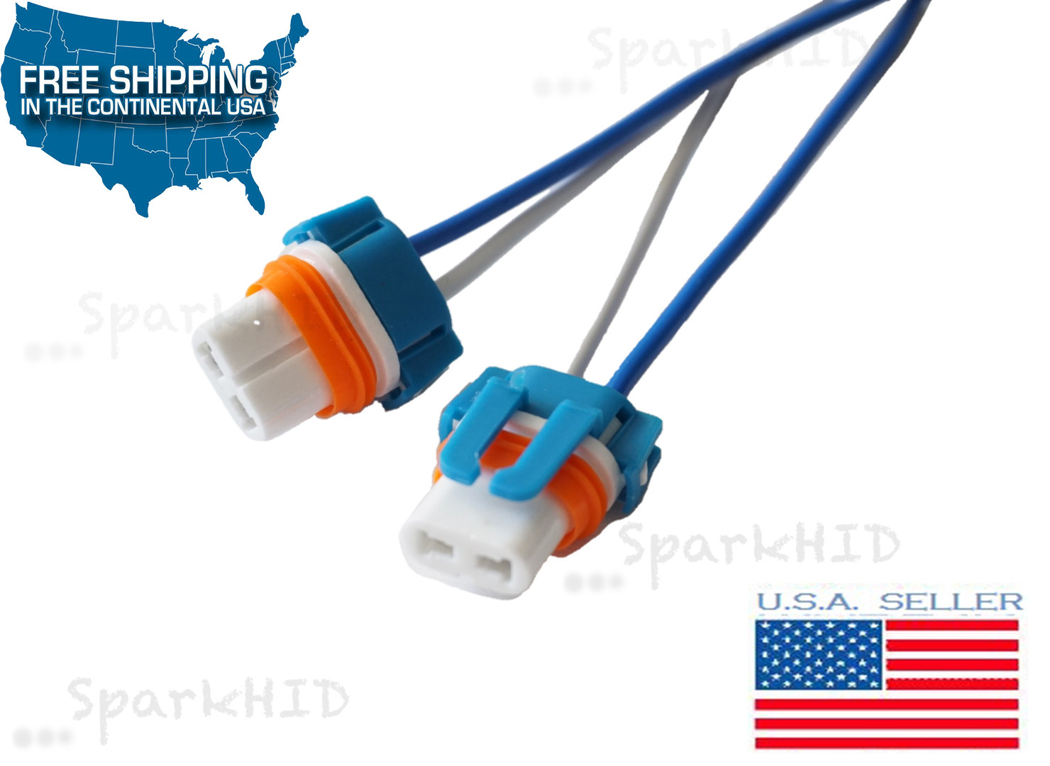 HIGH-TEMP 9006 HB4 CERAMIC female socket PLUGS PIGTAIL connector 9012 ...