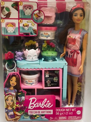 NIB Mattel Barbie Careers Florist Doll Playset Toy Set | eBay