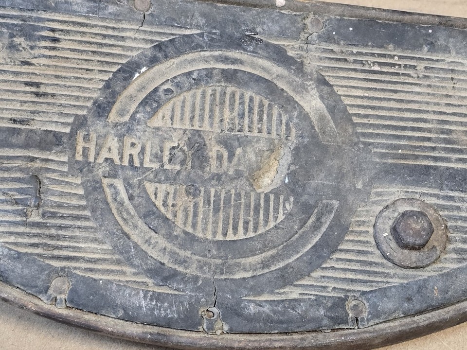 Old Harley Knucklehead Flathead Panhead Half Moon Footboard 50603-40 | eBay