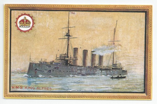 HMS KING ALFRED Drake class Armoured Cruiser Royal Navy PC | eBay
