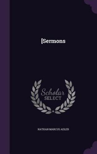 [Sermons by Nathan Marcus Adler (2016, Hardcover) for sale online | eBay