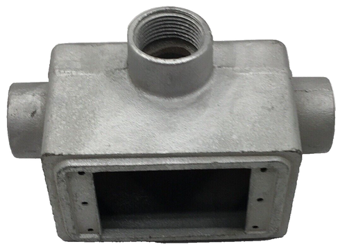 FDCT1100 O.Z./GEDNEY 1-INCH GRAY IRON TYPE FDCT DEEP 1-GANG CAST DEVICE ...