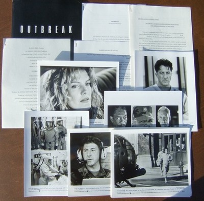 Outbreak 1995 Movie Press Kit 12 Photos Dustin Hoffman Morgan Freeman ...
