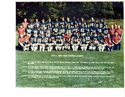 1974 NEW YORK GIANTS 8X10 TEAM PHOTO FOOTBALL NFL USA HOF | eBay