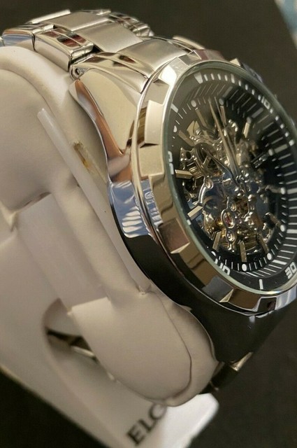 Running Elgin FG8030 138 Ty2807 Self-wind Skeleton Wrist Watch for sale ...