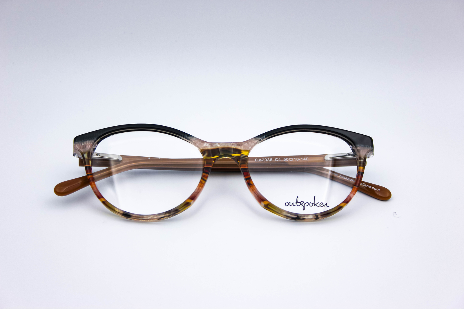 Outspoken Eyewear OA2036 Grey Cat Eye Eyeglasses Frames 50-18-140 | eBay