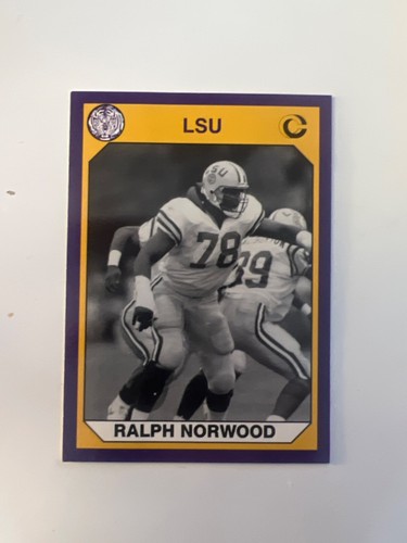 1990 Collegiate Collection LSU Tigers - #173 Ralph Norwood (RC) | eBay
