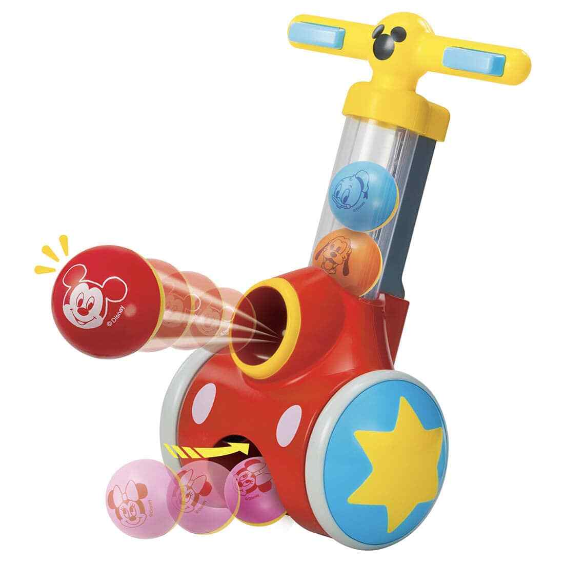Takara Tomy Disney Baby Toy I Love Balls Pom Pom Roller Pic Pop Mickey ...