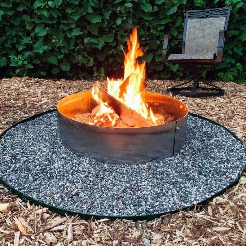 Fire Pit Liner Campfire Ring 40 Diameter x 16" Deep | eBay