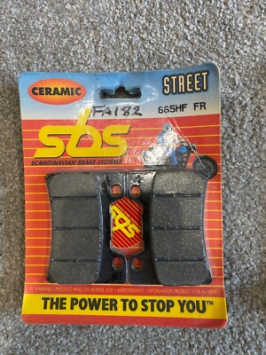 SBS front brake pads ceramic Yamaha FZR600 FZR1000 EXUP 1992-1995 665HF ...