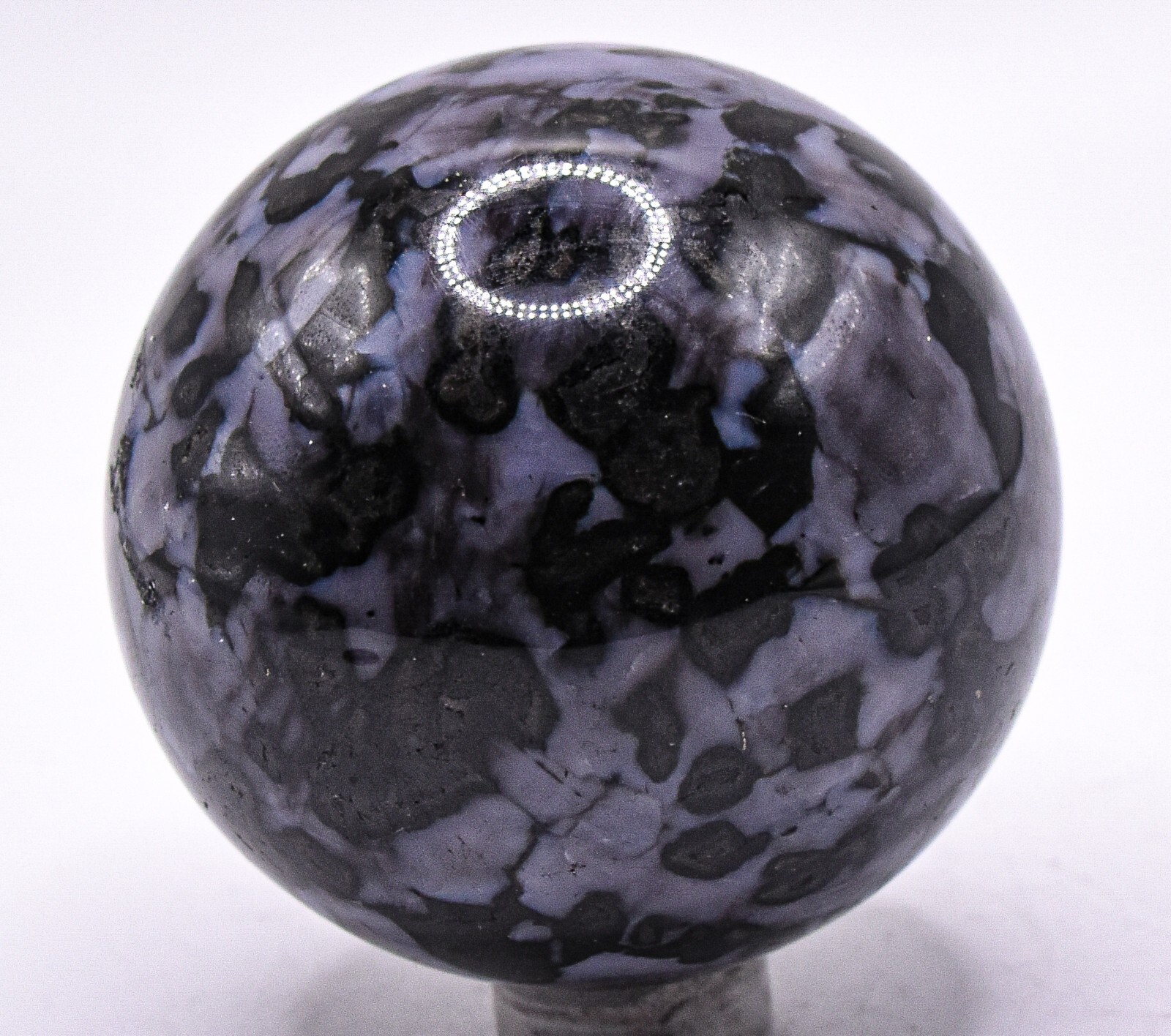 2.1" 235g Indigo Gabbro Sphere Polished Natural Gemstone Mineral Ball ...