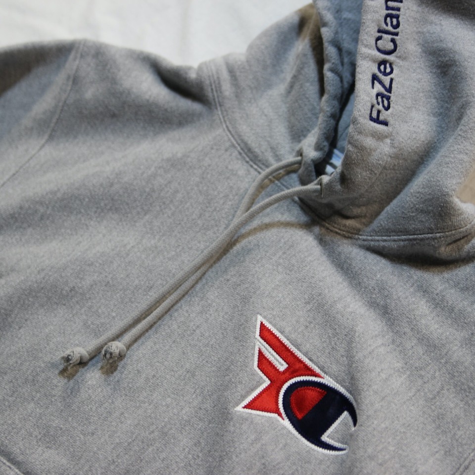 FaZe Clan Champion Hoodie Collab Reverse Weave E Sports Gamer ...
