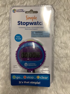 Learning Resources Simple Stopwatch Ages 5-Up Multi LER0808 | eBay