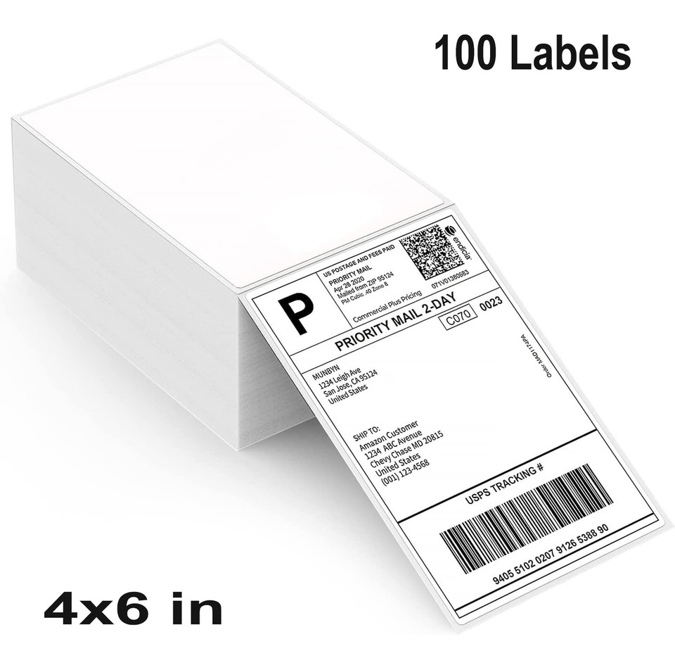 Bluetooth Thermal Shipping Label Printer Wireless 4x6 Support Phones ...