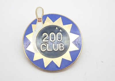 200 Club Bowling Ball And Pin Gold Tone Vintage Lapel Pin | eBay