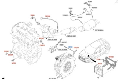 GENUINE BRAND NEW SWITCH ASSY-OIL PRESSURE SUITS KIA NIRO HYBRID 1.6L ...