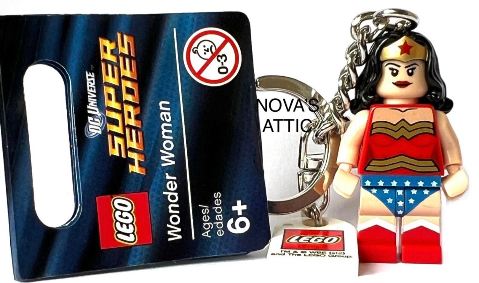 Lego DC Superheroes Wonder Woman Minifigure Keyring Keychain 853433 for ...