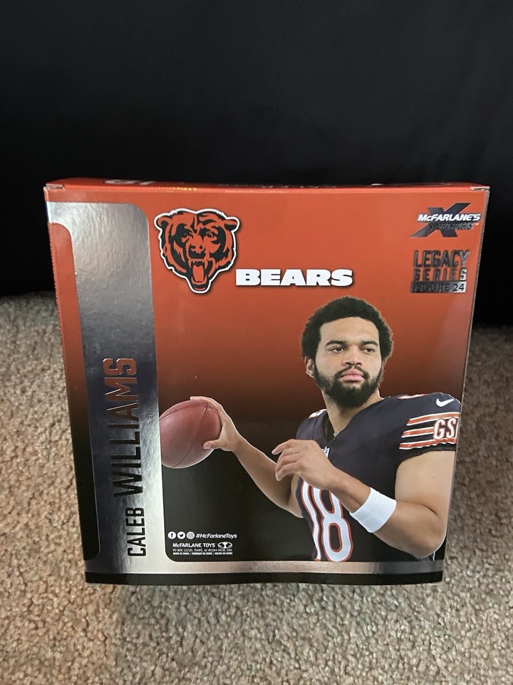 Caleb Williams Chicago Bears NFL Debut Rookie Figure McFarlane Iceman ...
