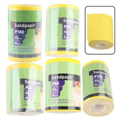 Sanding Paper Sandpaper Aluminum Oxide Sand Paper 40/60/80/120/180 Grit ...