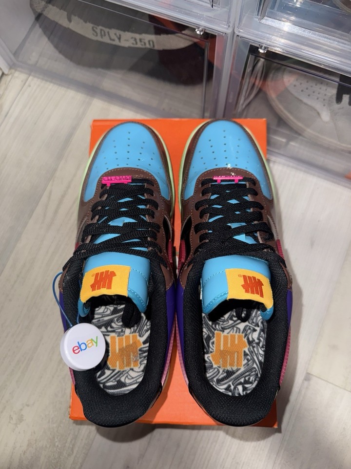 Size 9.5 - Nike Air Force 1 Low Undefeated Pink Prime Multi Patent DV5255-200 | eBay