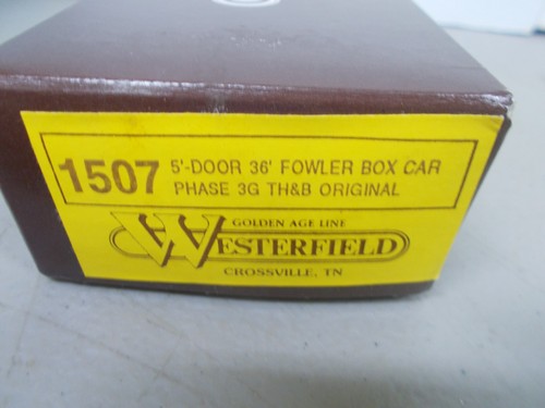WESTERFIELD # 1507 ~ TH & B 36' FOWLER BOX CAR KIT~HO SCALE | eBay