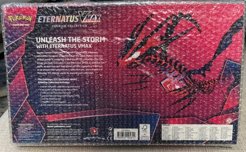 FACTORY SEALED Rare MINT Pokemon TCG Eternatus VMAX Premium Collection ...