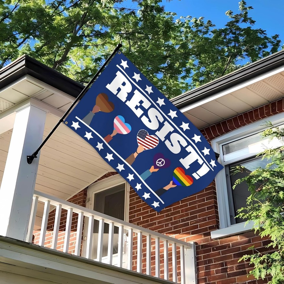 Resist Flag 3x5 Outdoor Polyester Anti Trump Double Sided | eBay
