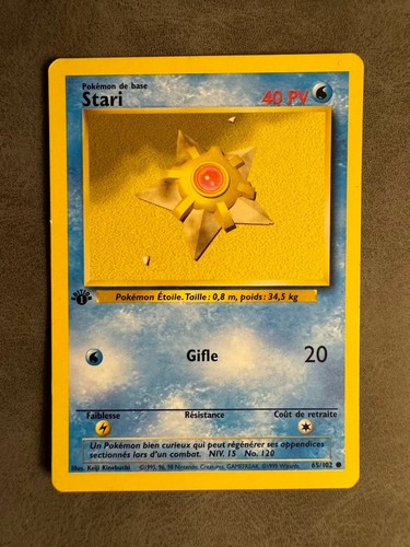 Carte Pokémon - STARI EDITION 1 65/102 SET DE BASE | eBay