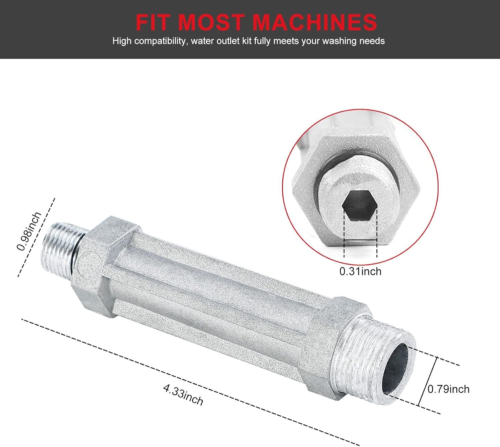 Pressure Washer Parts,Outlet Tube Replacement 201497GS 190589GS silvery ...