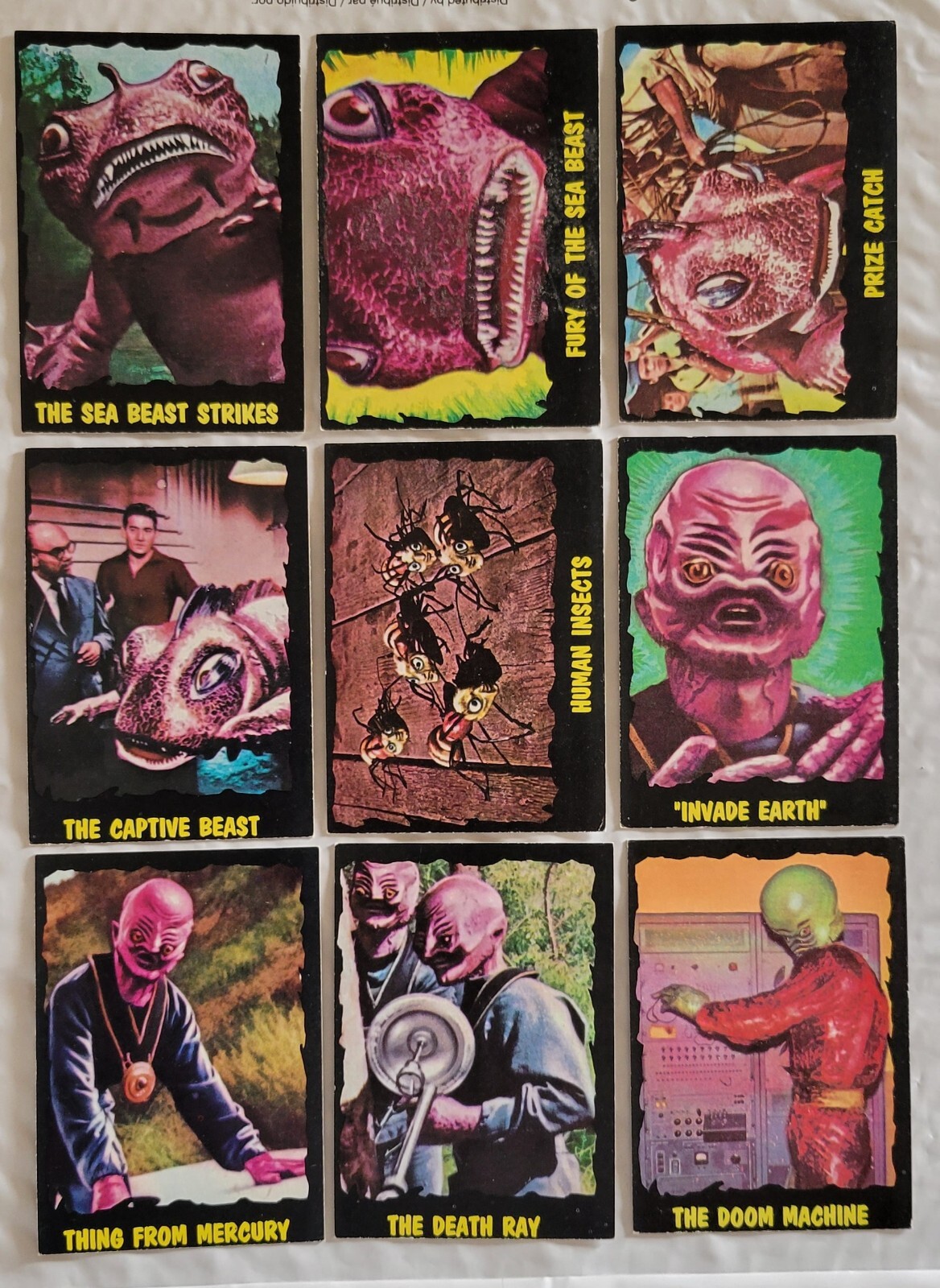 1964 Topps Outer Limits Complete 50 Card Set+Custom Binder+3 Reprint ...