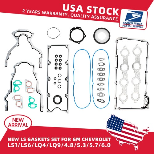 Gaskets Set Kit For GMC Chevy LS1 LS2 LS3 LS4 LS5 LS6 4.8/5.3/5.7/6.0L ...