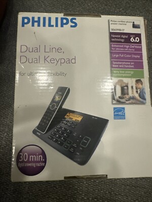 Phillips Dual Line Dual Keypad With Answering Machine (New In Box ...