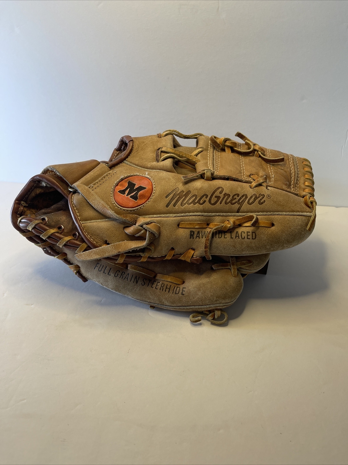 MacGregor 2497C Full Grain Steerhide Big Mac Baseball Glove Right Hand ...