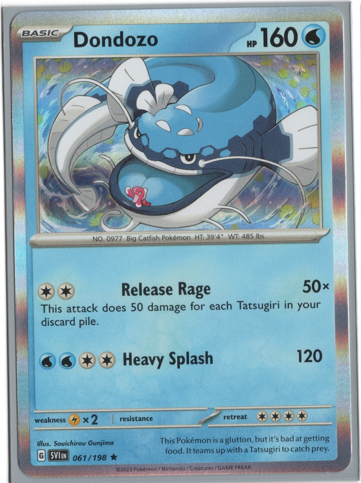 Pokémon TCG Dondozo #061/198 Scarlet & Violet Holo Rare | eBay