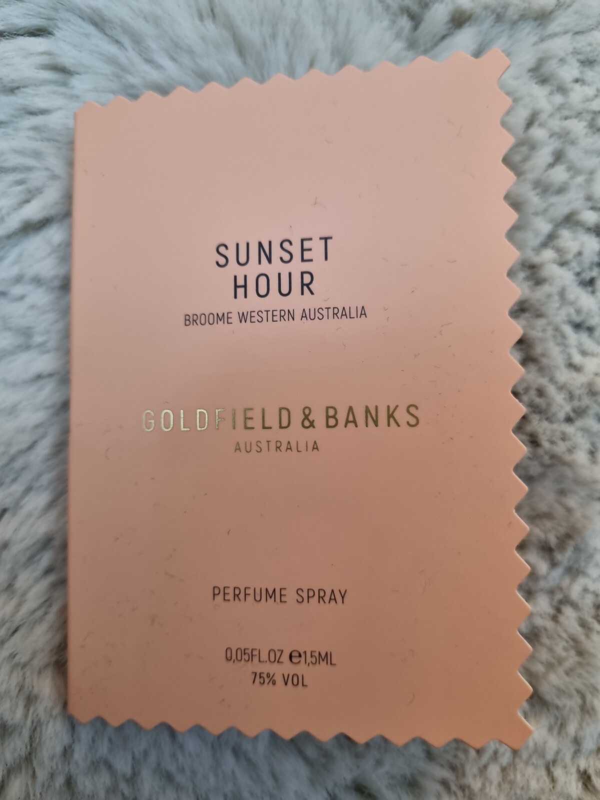NEW GOLDFIELD & BANKS Sunset Hour Perfume concentrate 1.5ml Sample ...
