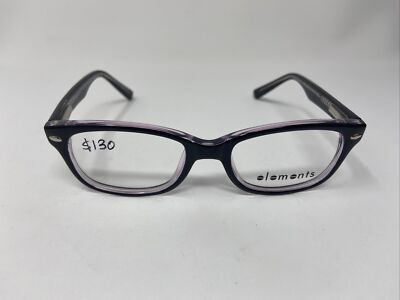 ELEMENTS KIDS EYEGLASSES FRAME EL 190 C2 45/18/125 BLACK CRYSTAL JL29 ...