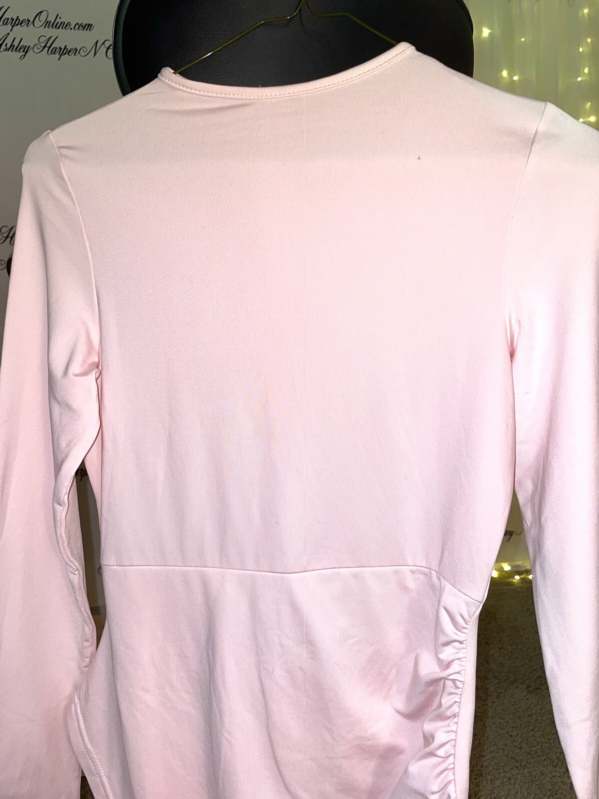 LIGHT PINK THERMAL BODYCON RUCHED CLUB DRESS SIZE XS … - Gem