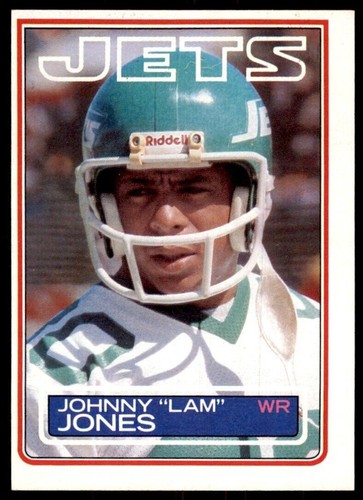1983 Topps Johnny "Lam" Jones Football Cards #345 | eBay