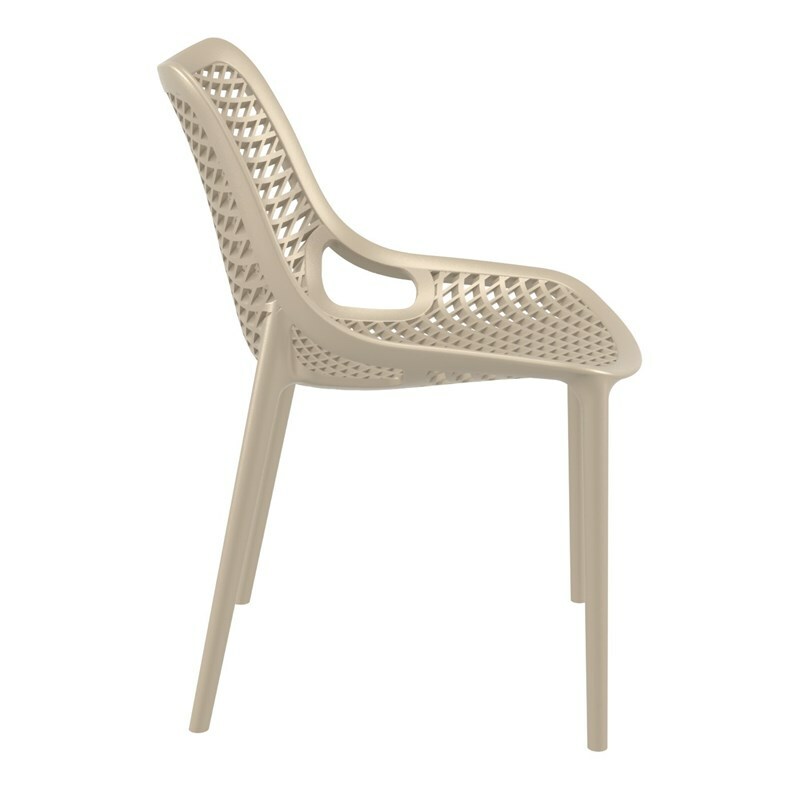 Compamia Air Outdoor Patio Dining Chair in Taupe (Set of 2) | eBay