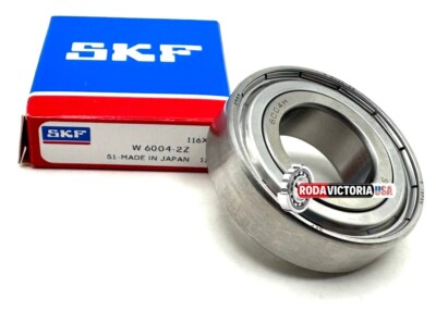 SKF W6004 ZZ Stainless Steel Ball Bearing, Metal Shielded 20x42x12 mm ...