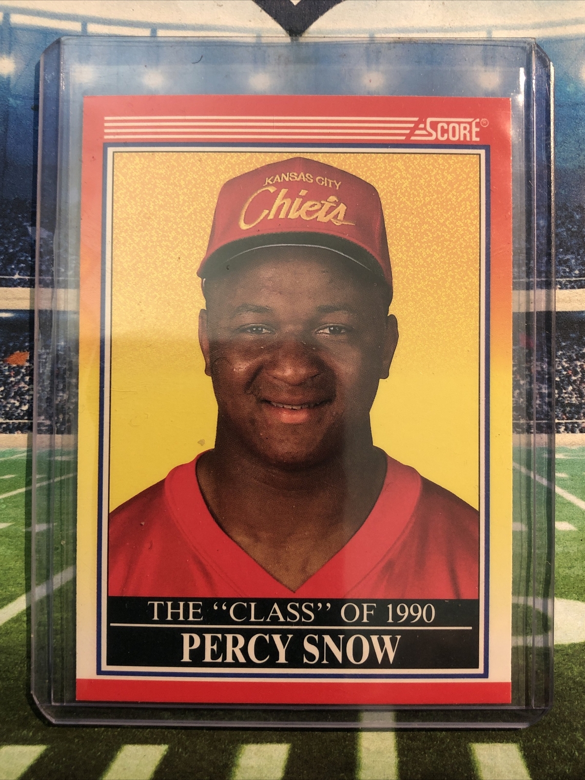 Percy Snow 1990 Score Rookie #305/The Class of 1990 RC #606 Kansas City ...