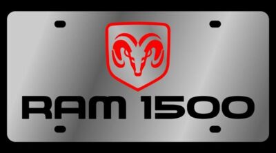 Eurosport Daytona 1455-1 Stainless License Plate Ram 1500 Logo for ...