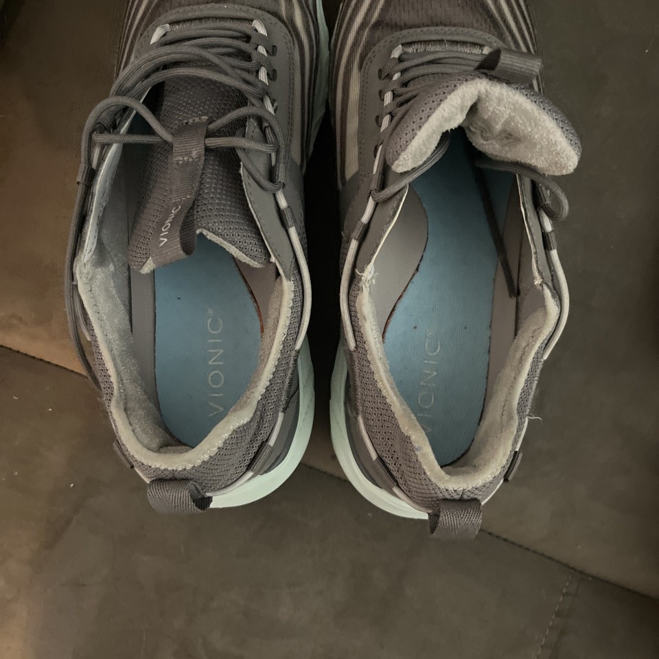 Vionic Womens Fortune Gray Running Shoes Sneakers Sz 11 Athletic Shoes ...