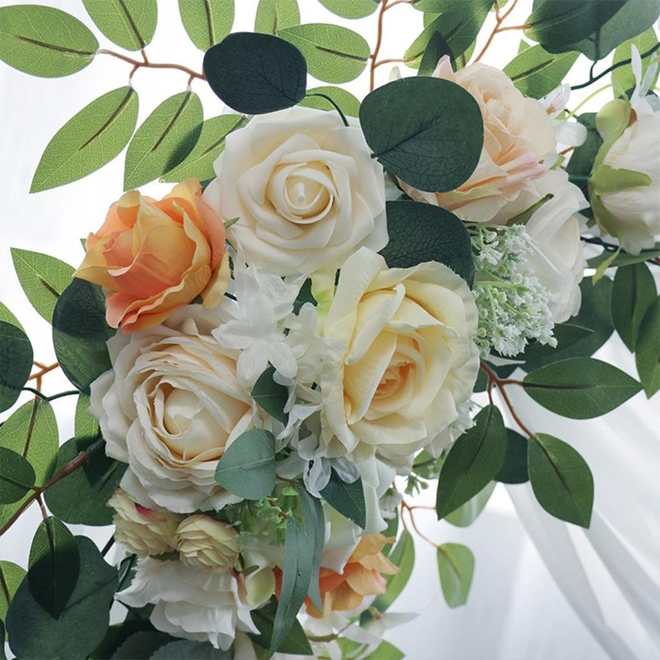 Arch Flowers Wedding Flowers Champagne Window Display Rose Flower ...