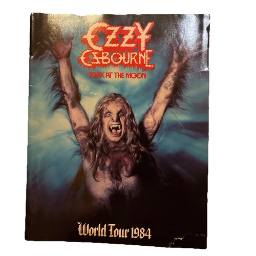 1984 Ozzy Osbourne Bark At Moon World Tour Concert Program | eBay