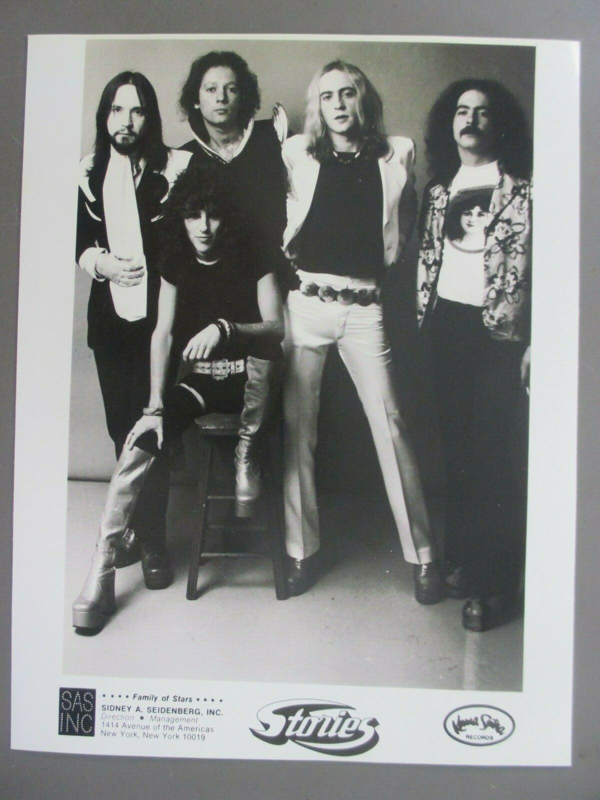 Stories 8X10 promo photo b/w Brother Louie Ian Lloyd Richie Ranno Kenny ...