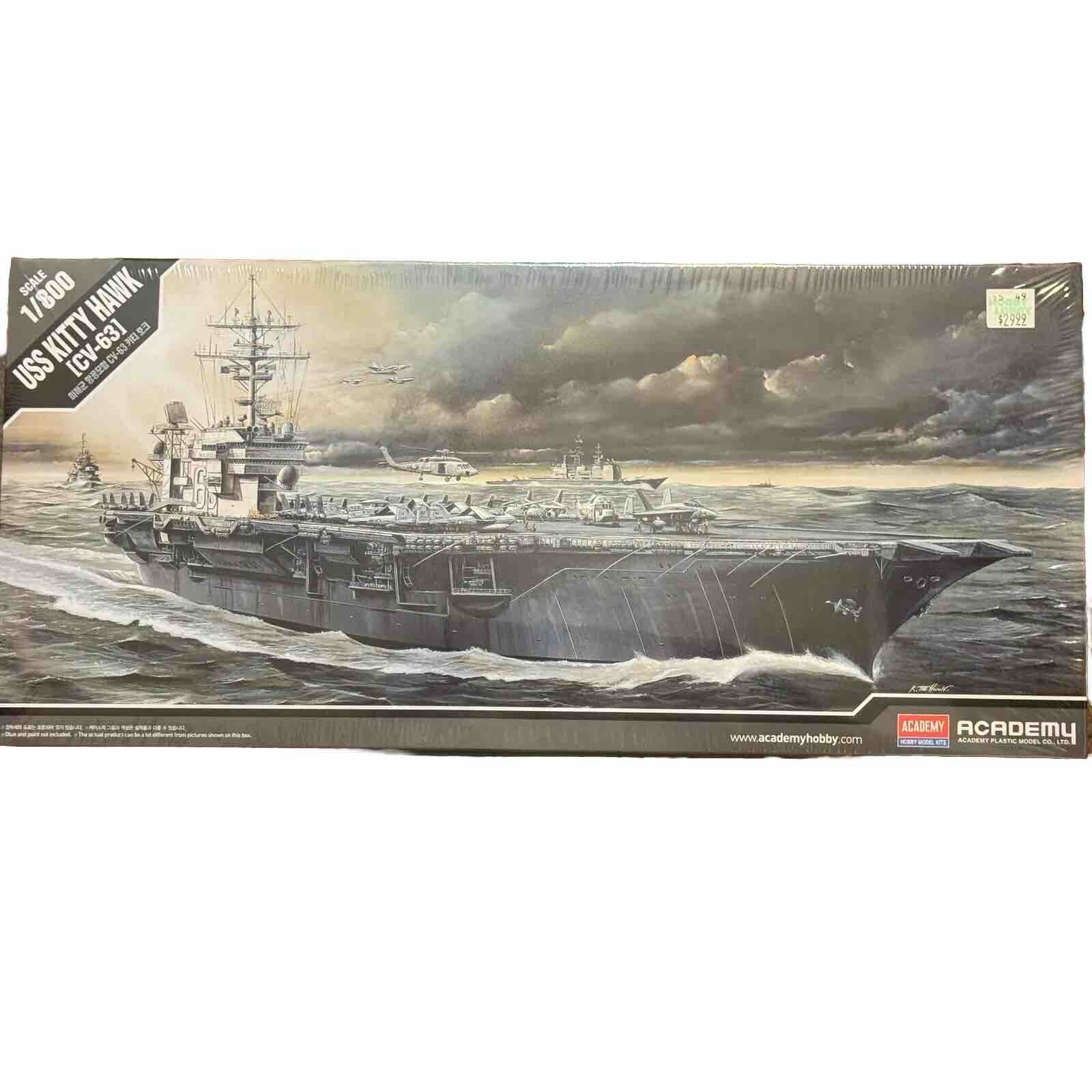 Academy 1/800 Scale CV-63 USS KITTY HAWK Plastic Model Kit 1444 BA061 ...