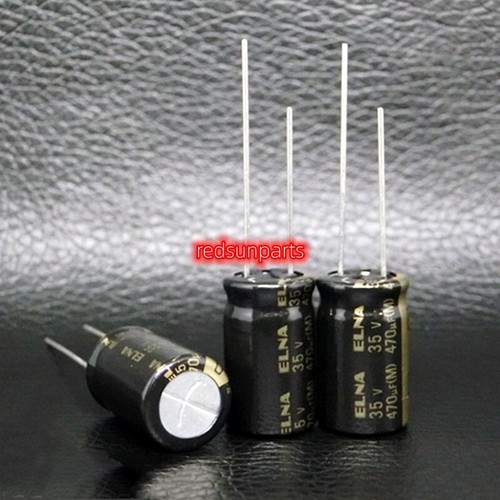 50PCS(pieces)New ELNA RA3 35v470uF 85℃ 5MM Audio Fever Capacitor 10 ...