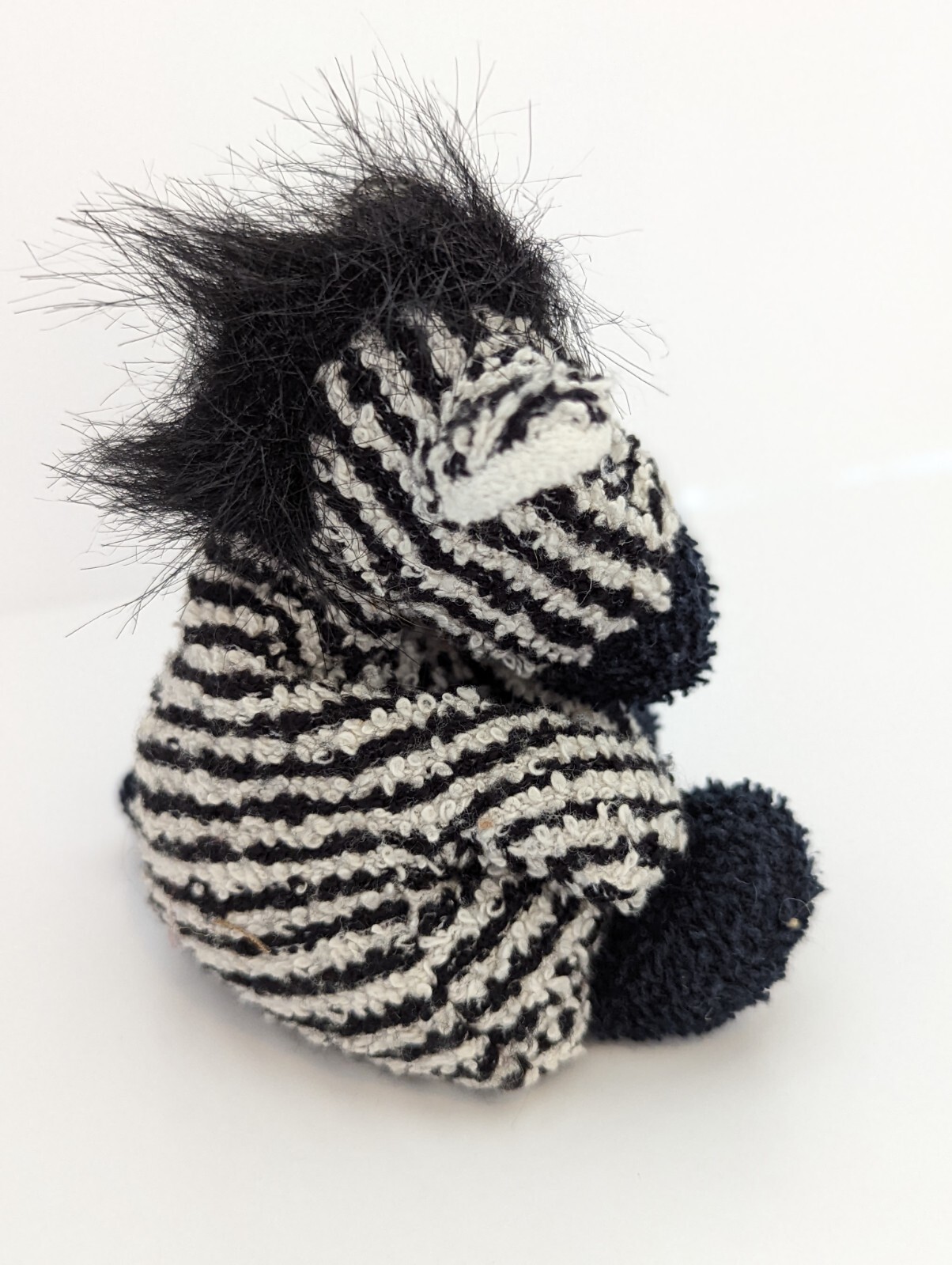 Russ Home Buddies ZIPPY ZEBRA 5" Terry Bean Bag Plush Black White Mini ...